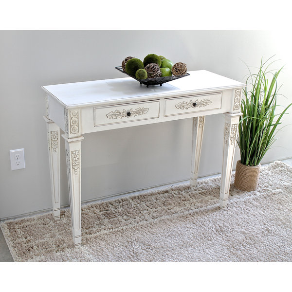 Lark Manor Aodee 41'' Solid Wood Console Table & Reviews | Wayfair